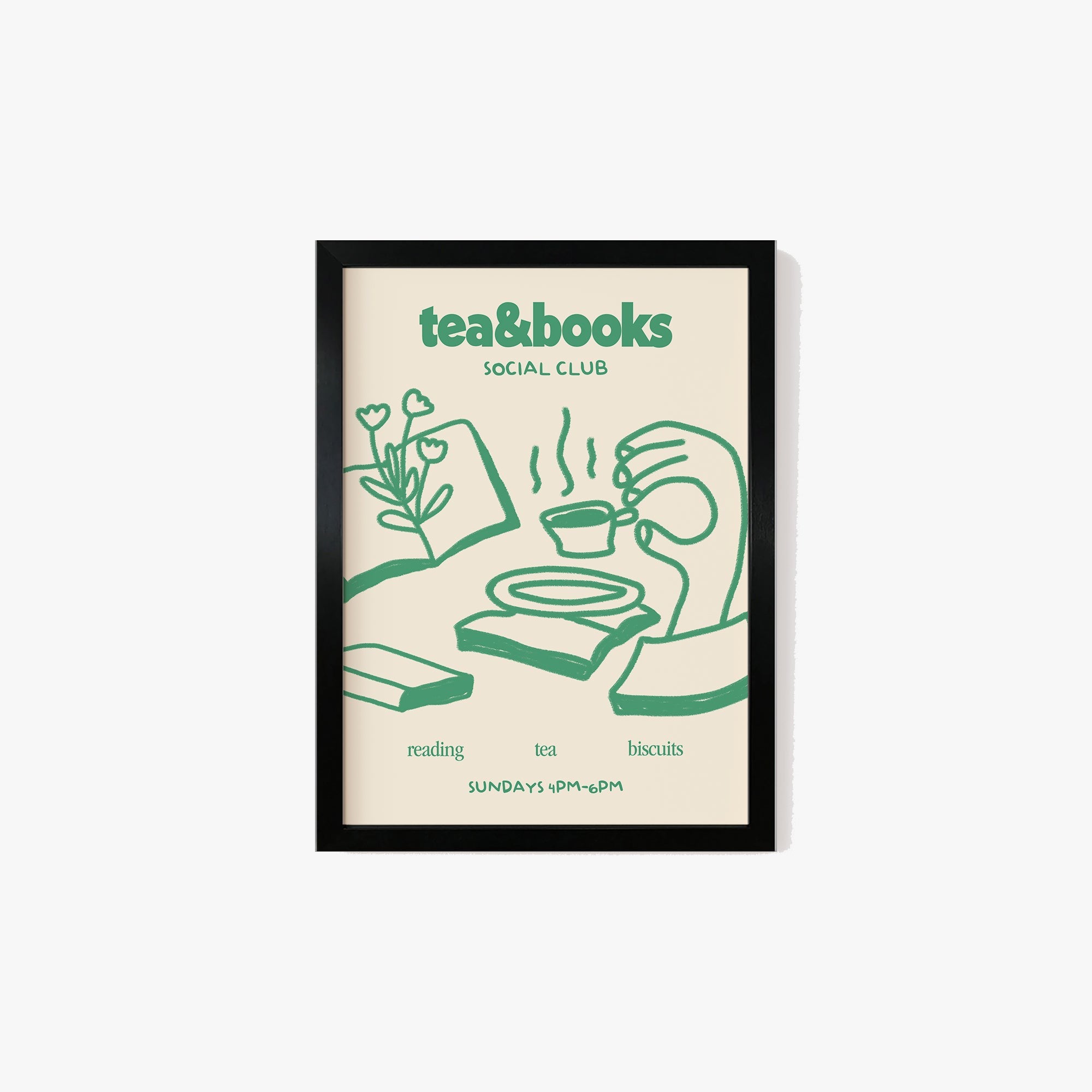 Tea & Books Social Club Print – Lune Club