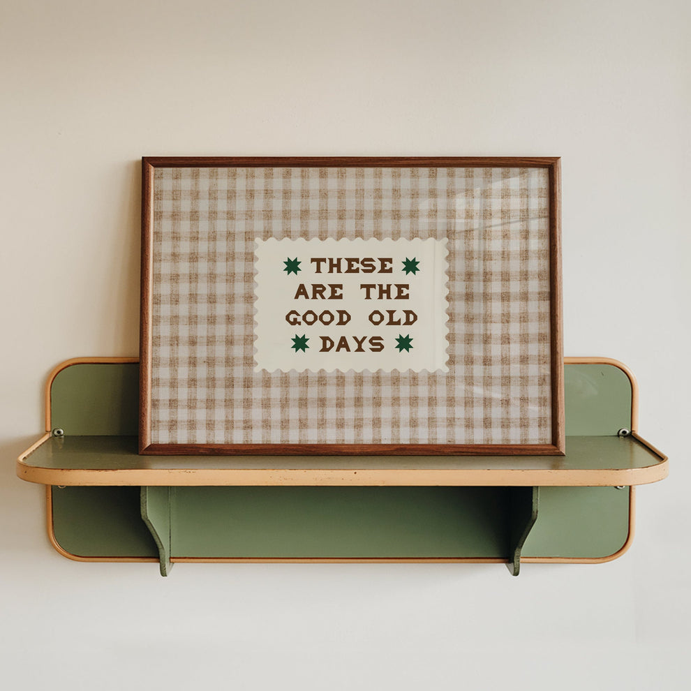 These Are The Good Old Days Gingham Print – Lune Club