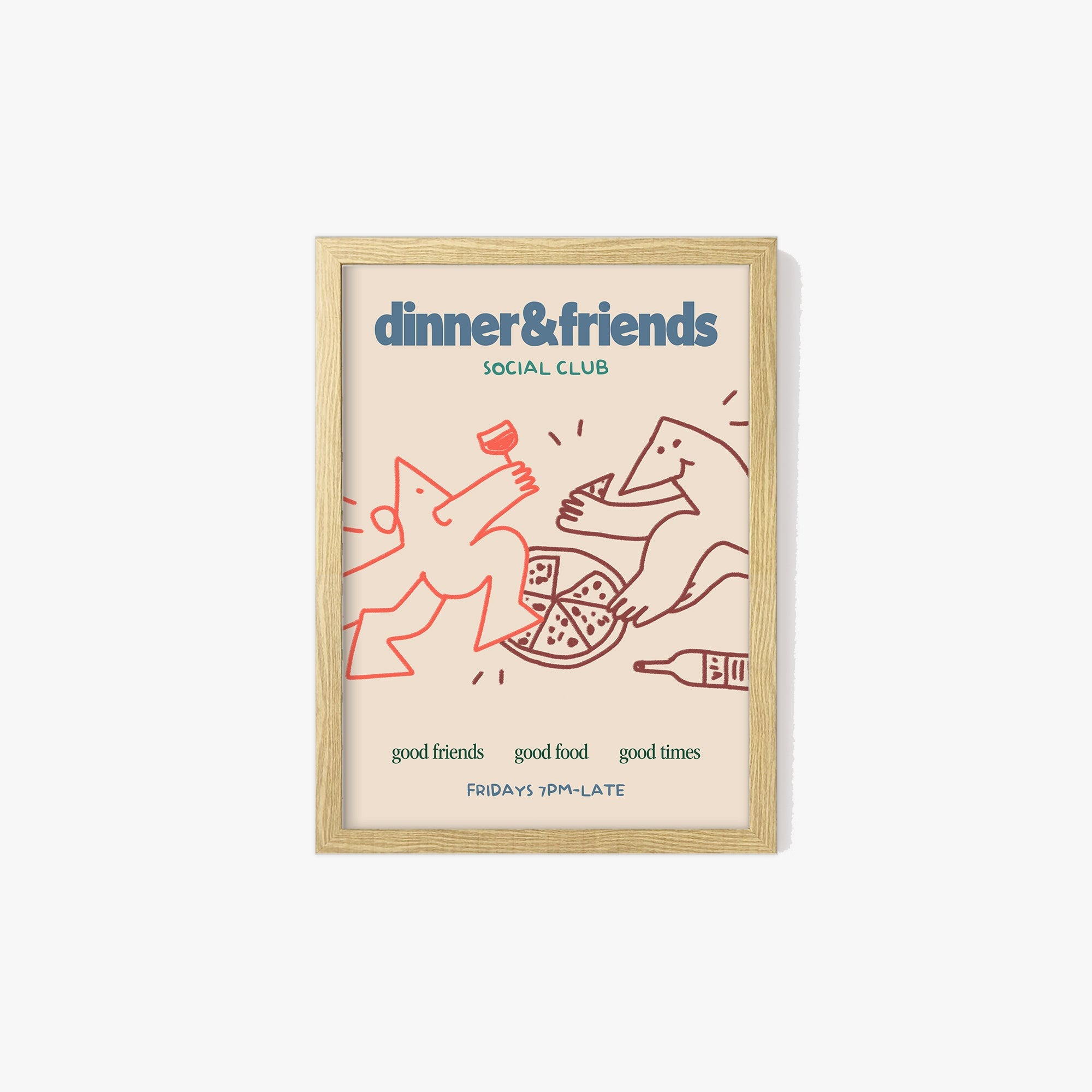 Dinner & Friends Social Club Print – Lune Club