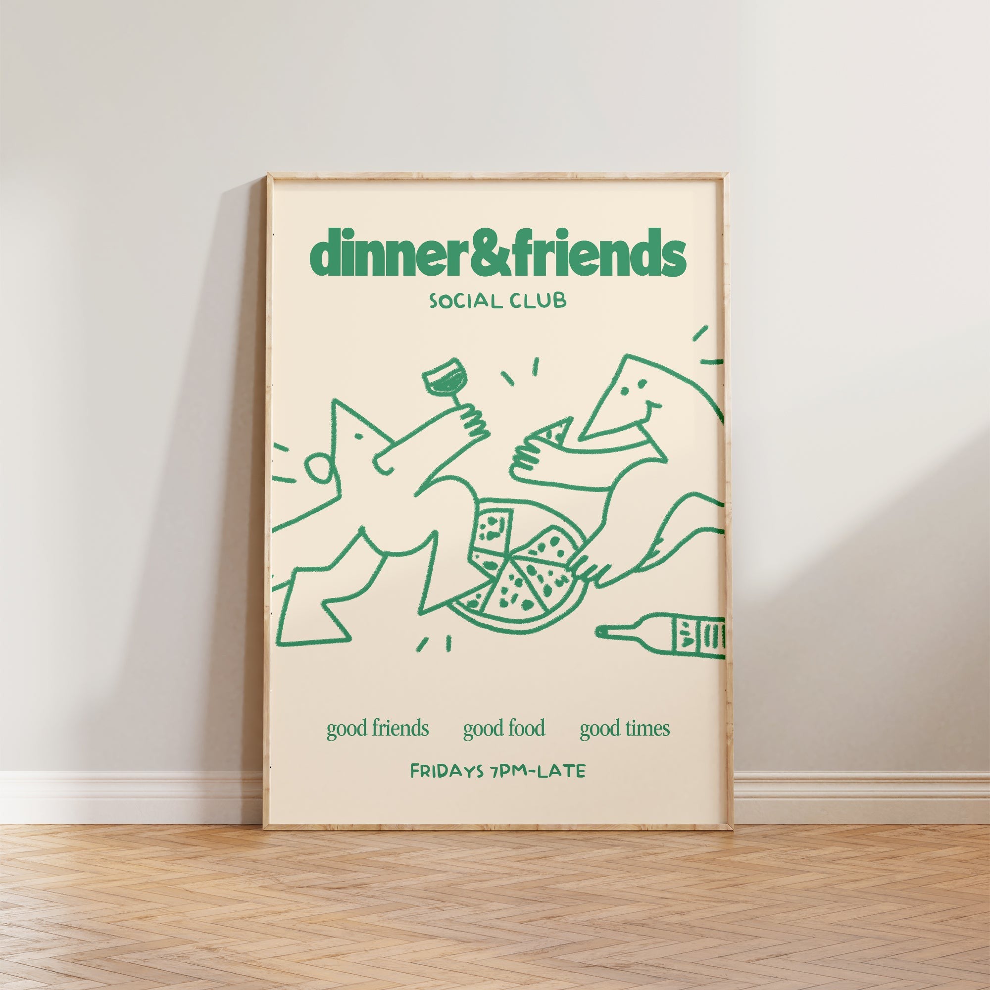Dinner & Friends Social Club Print – Lune Club