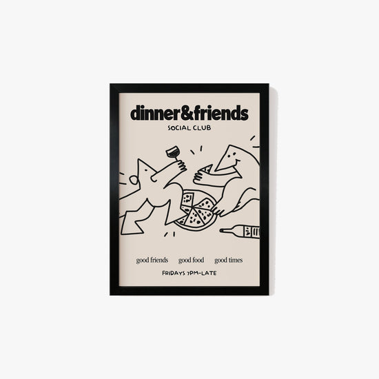 Dinner & Friends Social Club Print – Lune Club