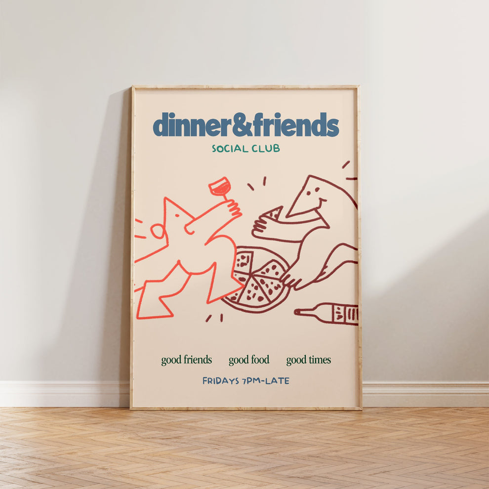 Dinner & Friends Social Club Print – Lune Club