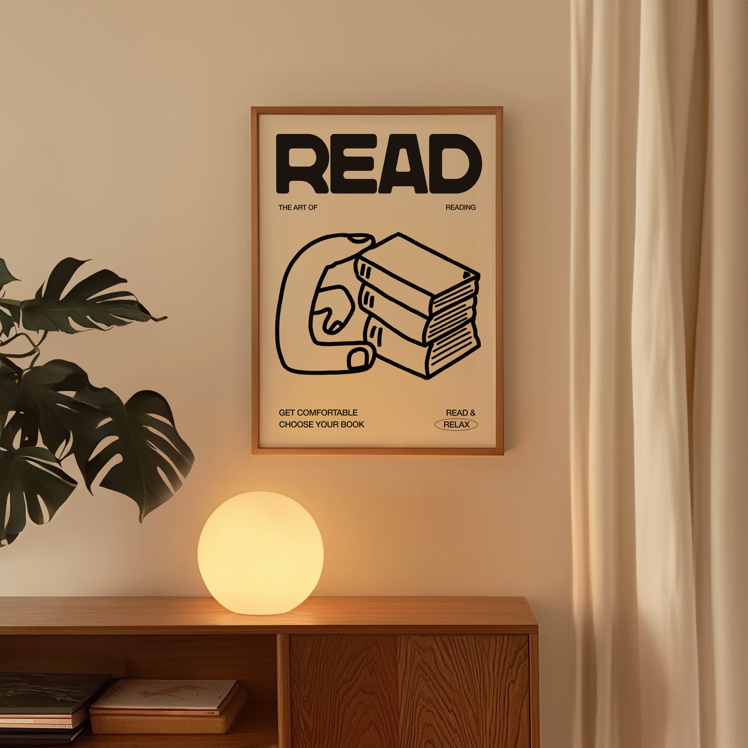 Read Hand Drawn Print – Lune Club