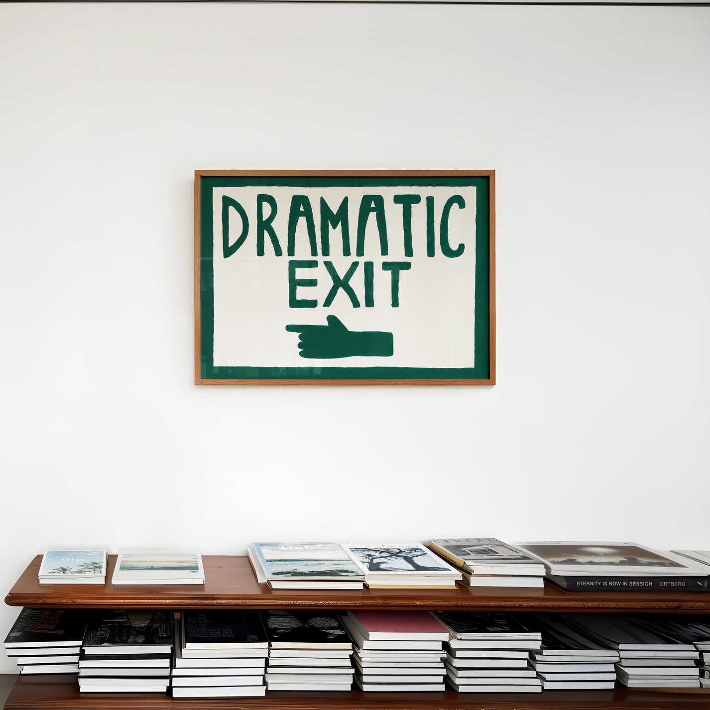 Dramatic Exit Pointing LEFT Print – Lune Club