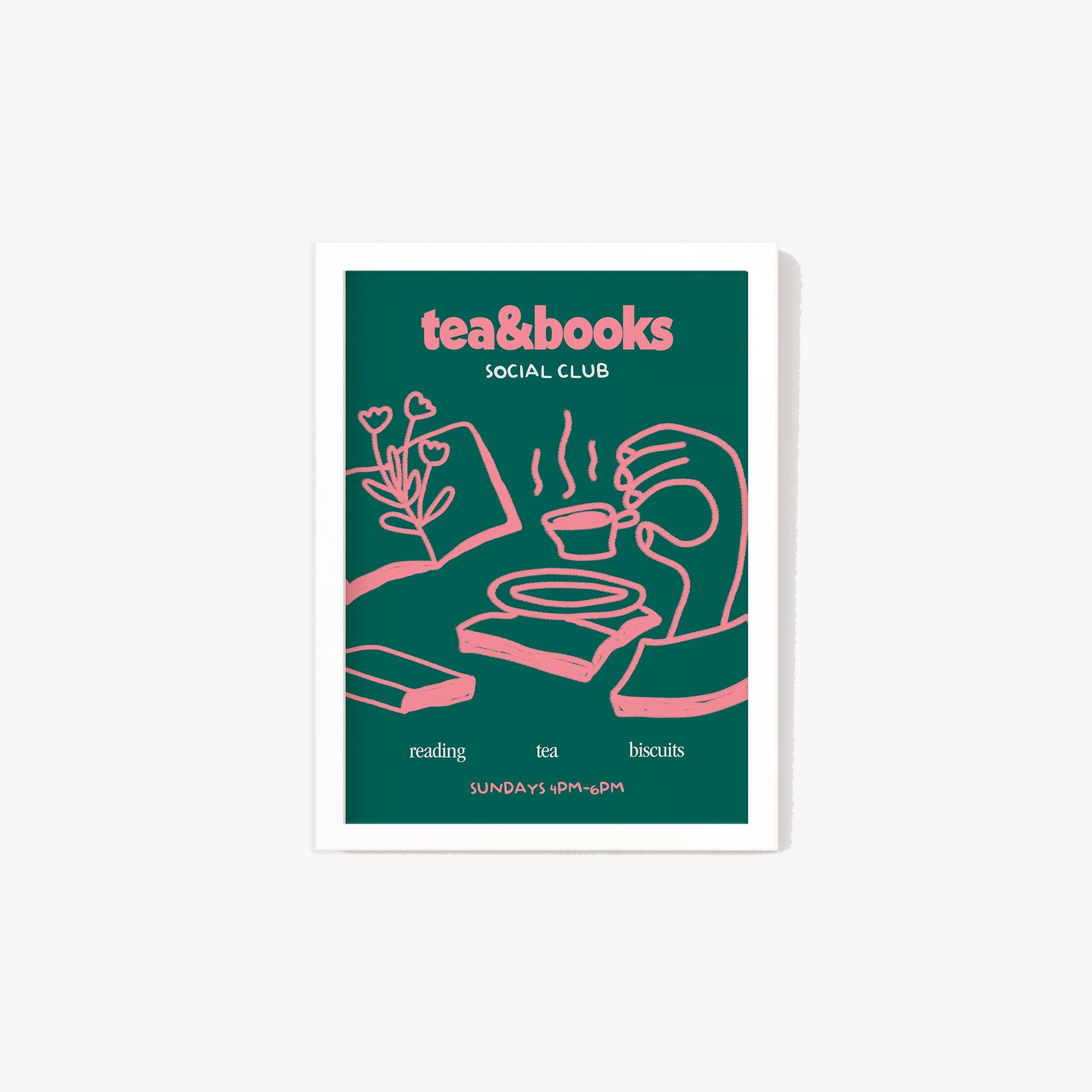 Tea & Books Social Club Print – Lune Club