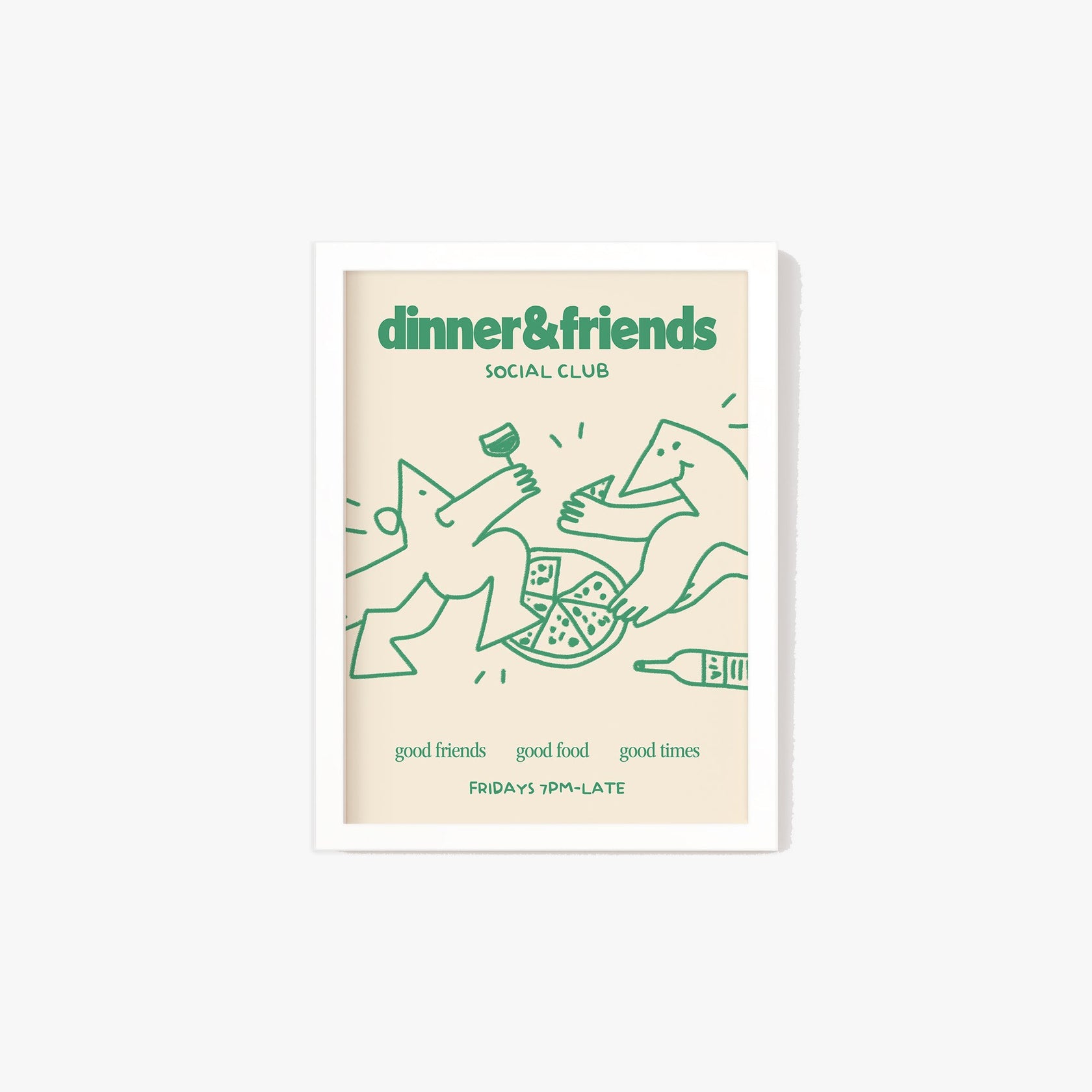 Dinner & Friends Social Club Print – Lune Club