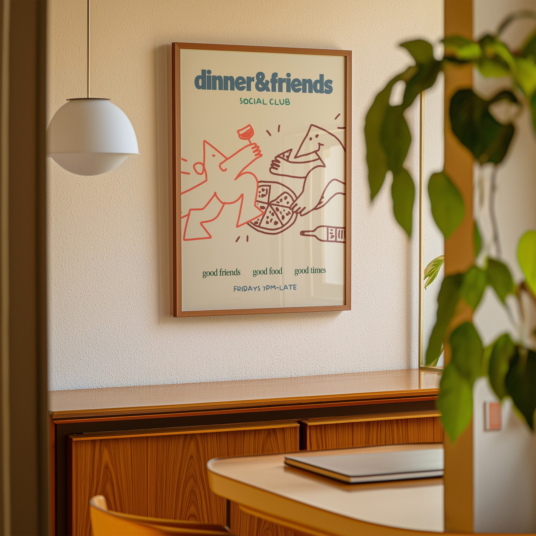 Dinner & Friends Social Club Print – Lune Club