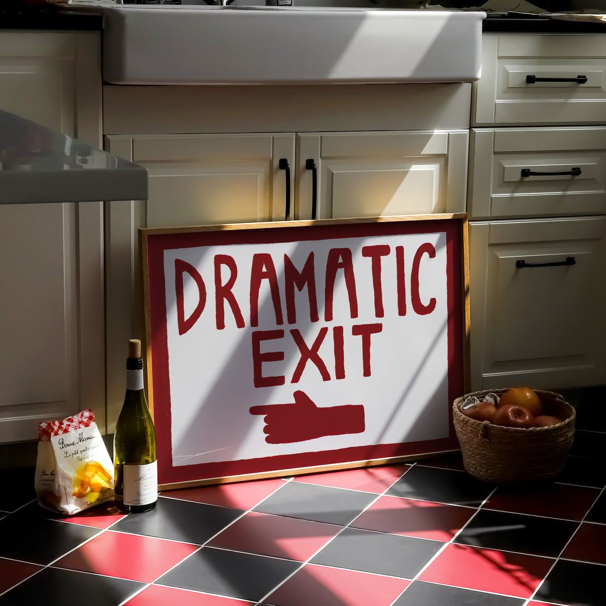 Dramatic Exit Pointing LEFT Print – Lune Club