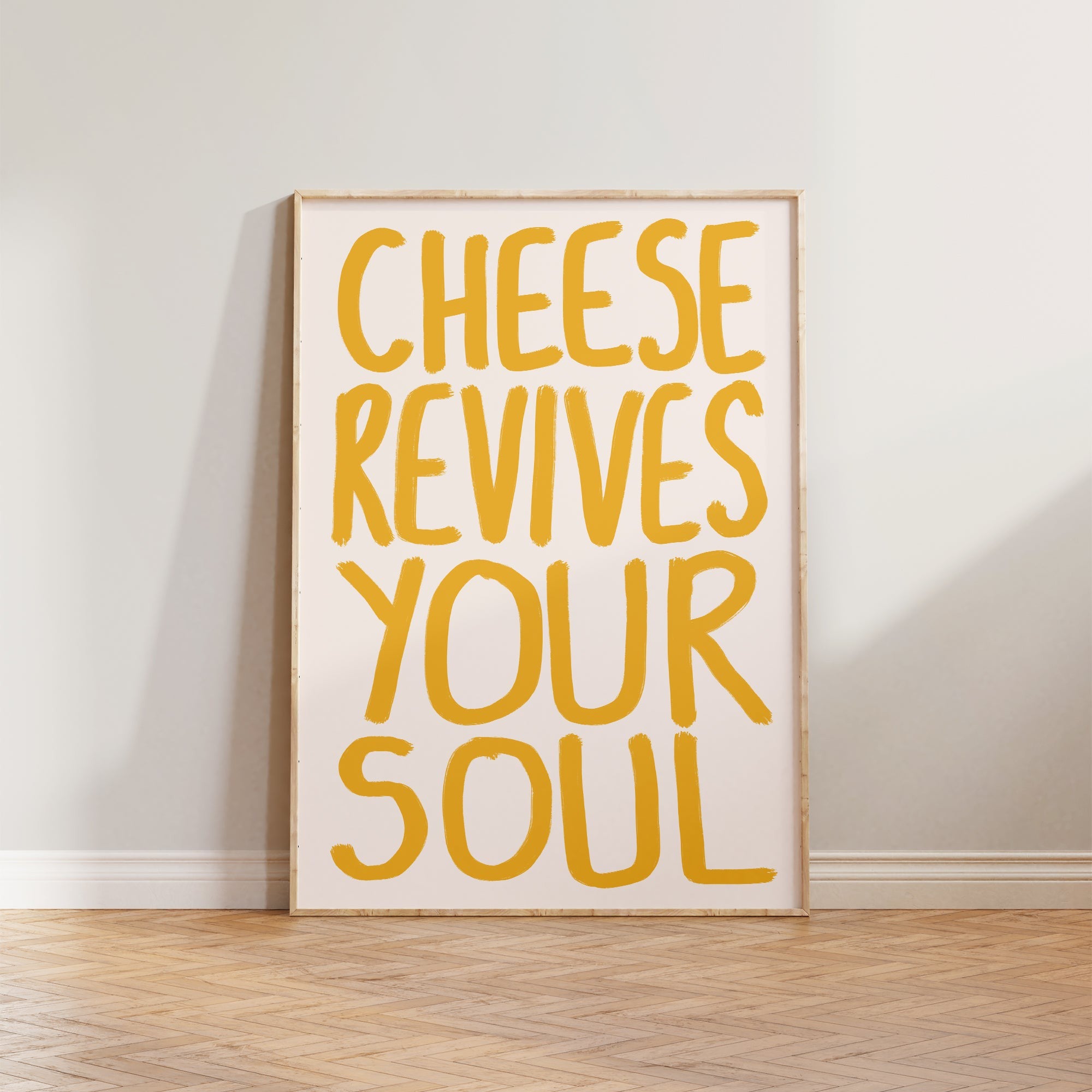 Cheese Revives Your Soul Print – Lune Club