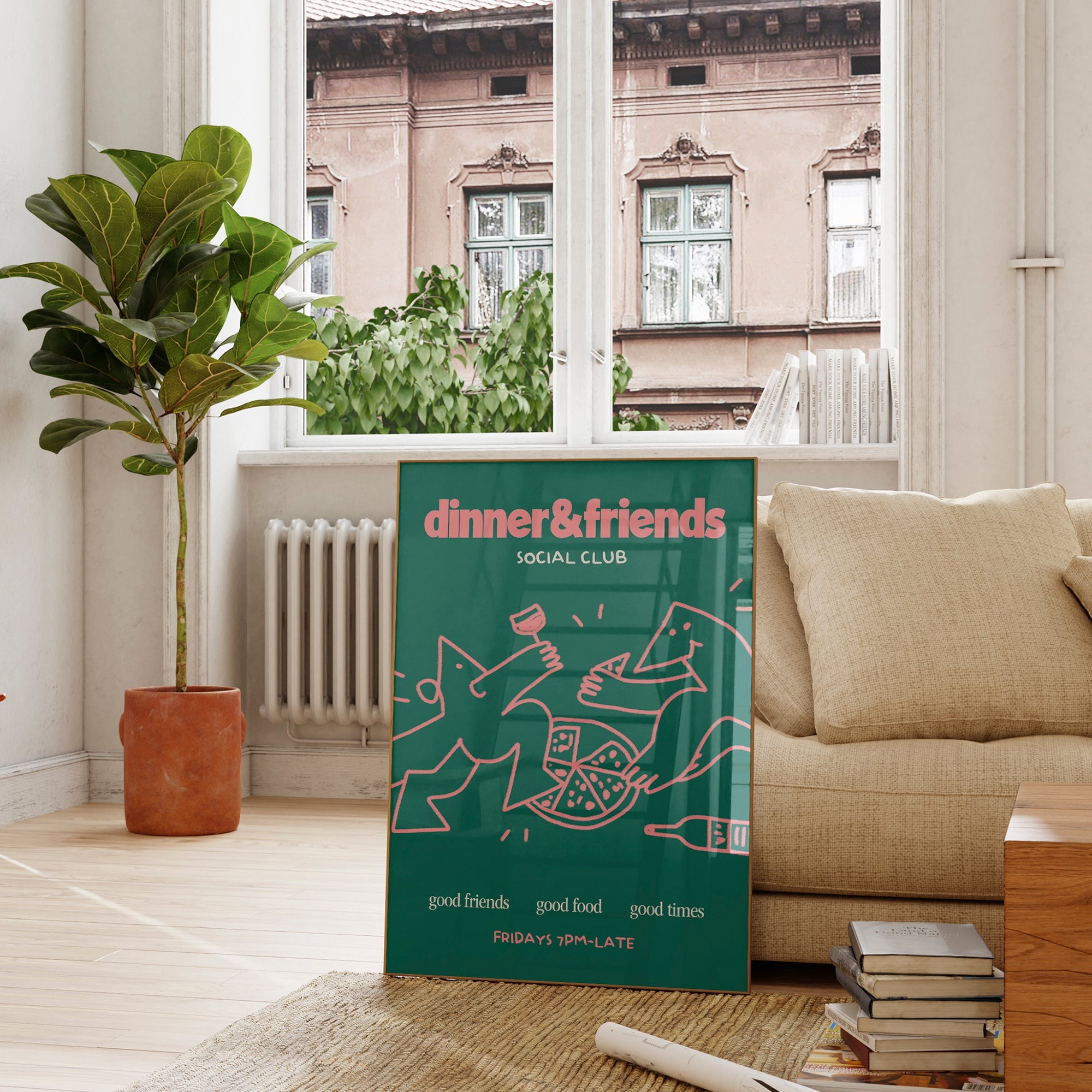 Dinner & Friends Social Club Print – Lune Club