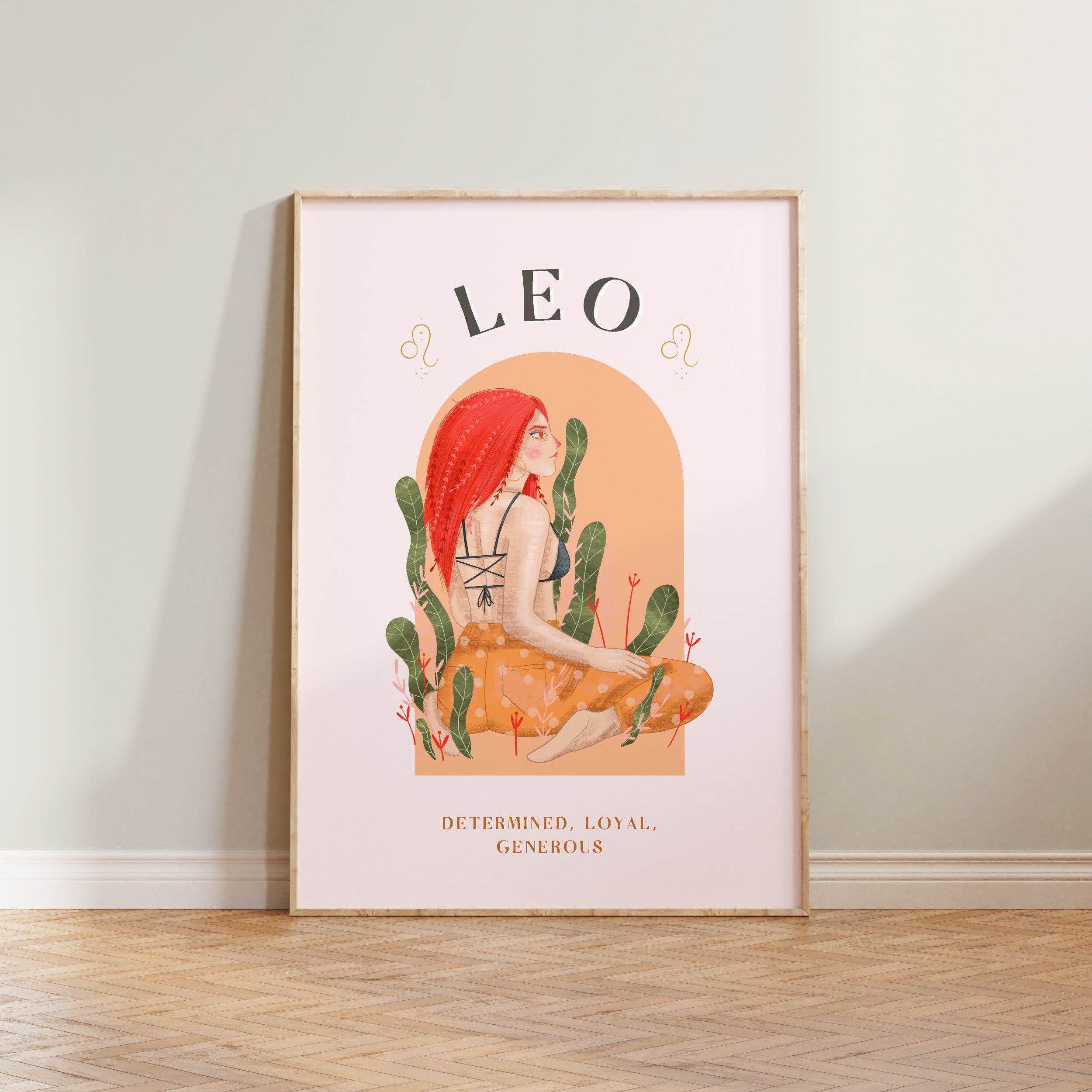 Leo Illustration Print – Lune Club